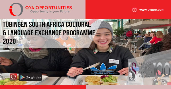 Tübingen South Africa Cultural and Language Exchange Programme 2020 ...